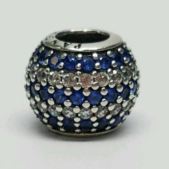 Pandora | Jewelry | Pandora Sterling Nautical Pav Lights Bead Blue ...